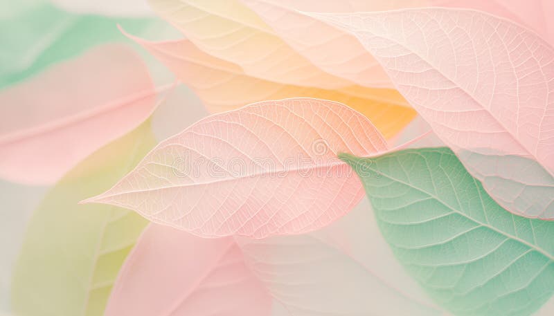 Beautiful Leaves Design Border Over White Stock Photo - Image of ...