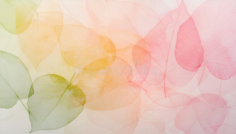 Beautiful Leaves Design Border Over White Stock Image - Image of pastel ...