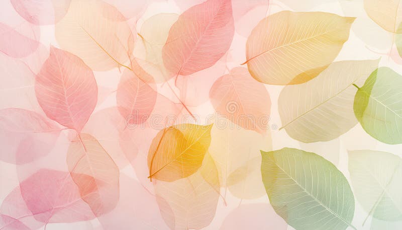 Beautiful Leaves Design Border Over White Stock Image - Image of floral ...