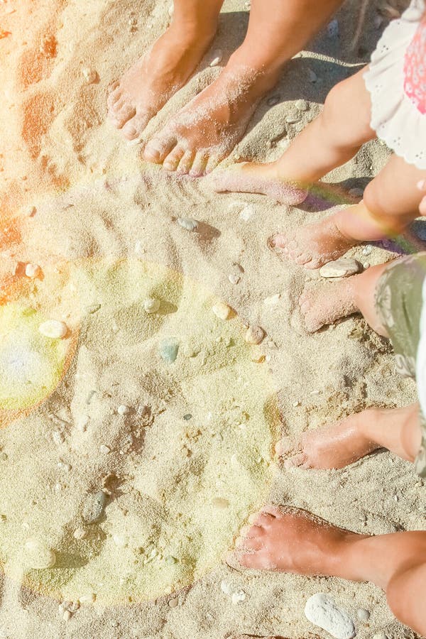Beautiful Legs on the Sand by the Sea Stock Image - Image of ocean ...