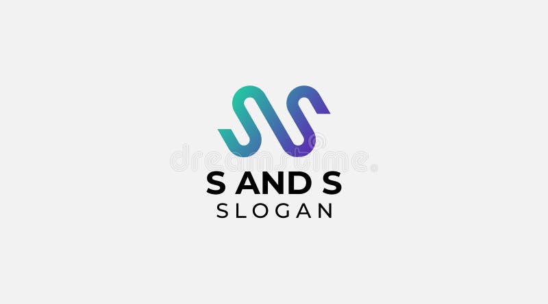 The Beautiful Letter SS Infinity Logo Design Vector Stock Illustration ...