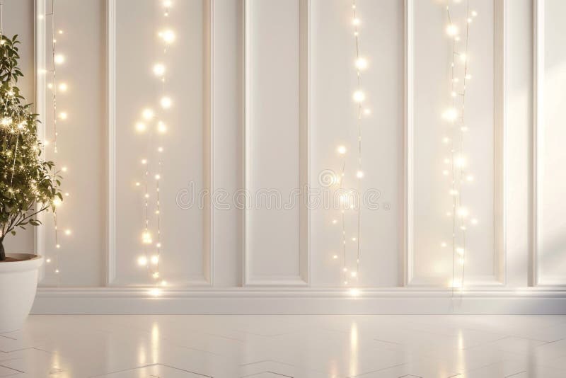 Beautiful Light Background Mockup for Presentation with Decorative ...