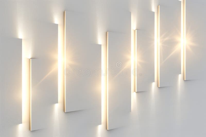 Beautiful Light Background Mockup for Presentation with Decorative ...