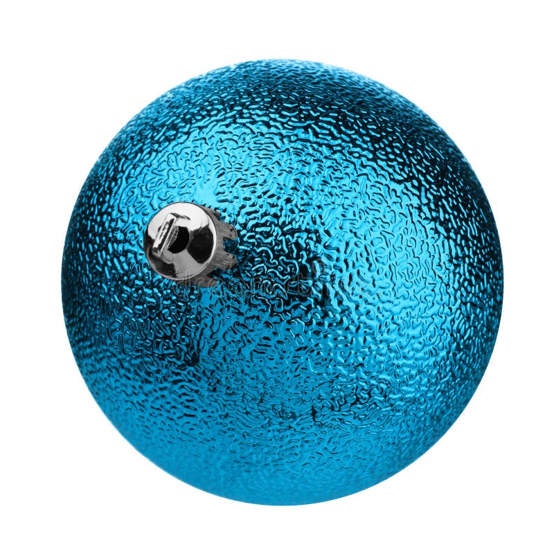 Beautiful Light Blue Christmas Ball Isolated on White Stock Photo ...