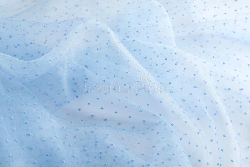 Beautiful Light Blue Tulle Fabric As Background, Closeup Stock Image ...