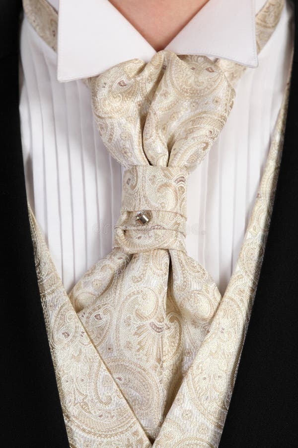 Beautiful Light Celebratory Tie with Crystal Clad Stock Photo - Image ...