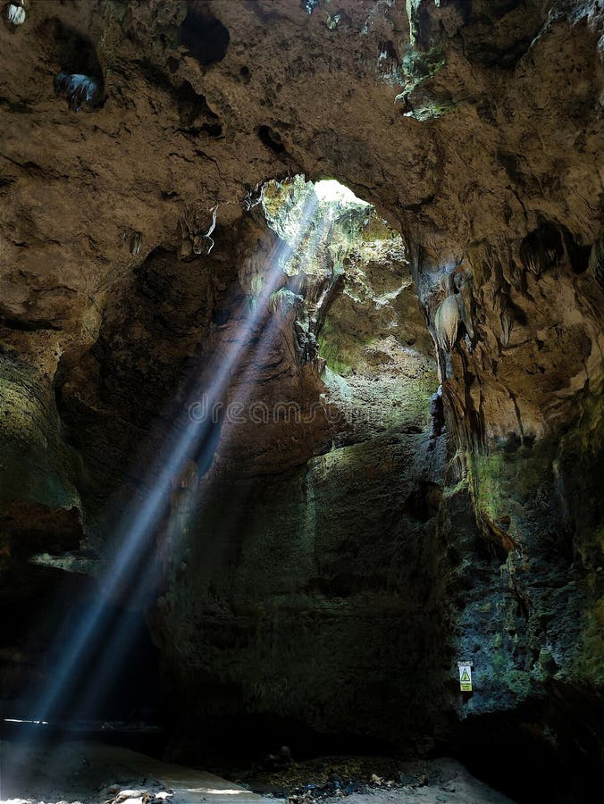 Beautiful Light Entering the Cave Hole Stock Image - Image of hole ...