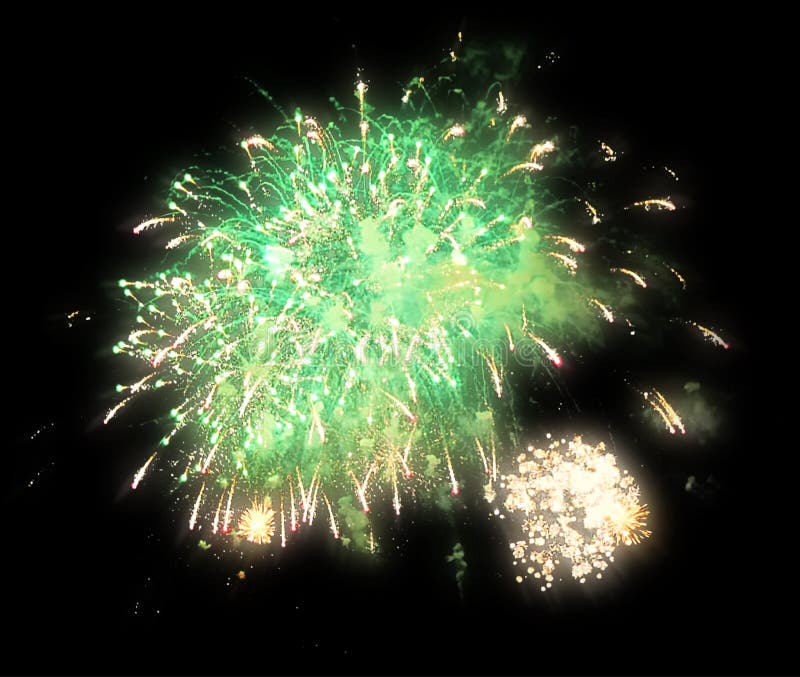 Beautiful Light Green Fireworks Effect Overlay Texture Sparkle with ...