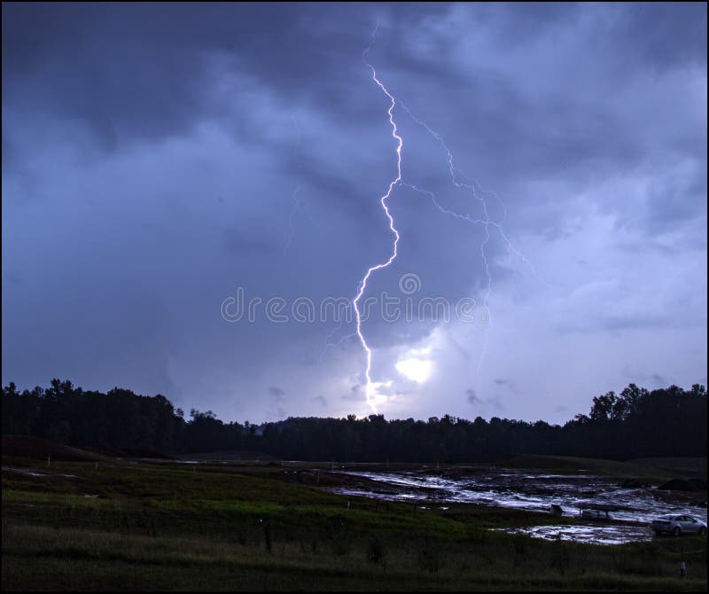 Beautiful light stock photo. Image of horizon, striking - 121944804