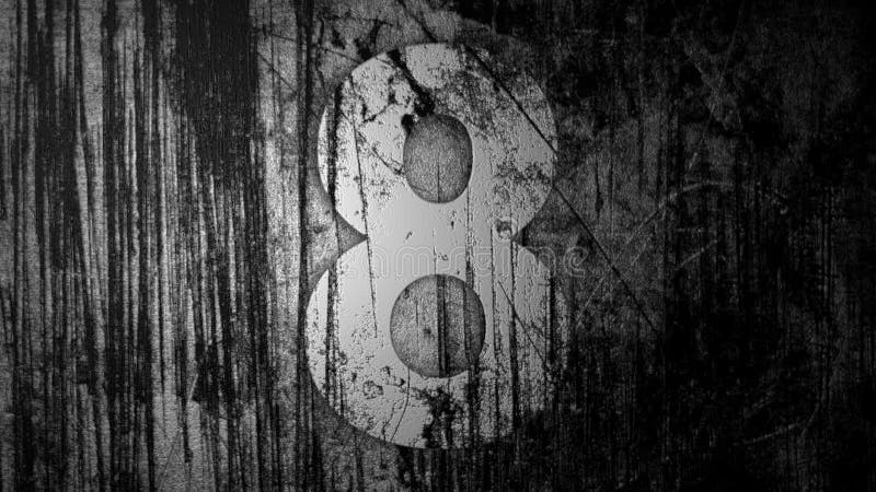 Beautiful Light Passing through Number Eight (8) Stock Video - Video of ...