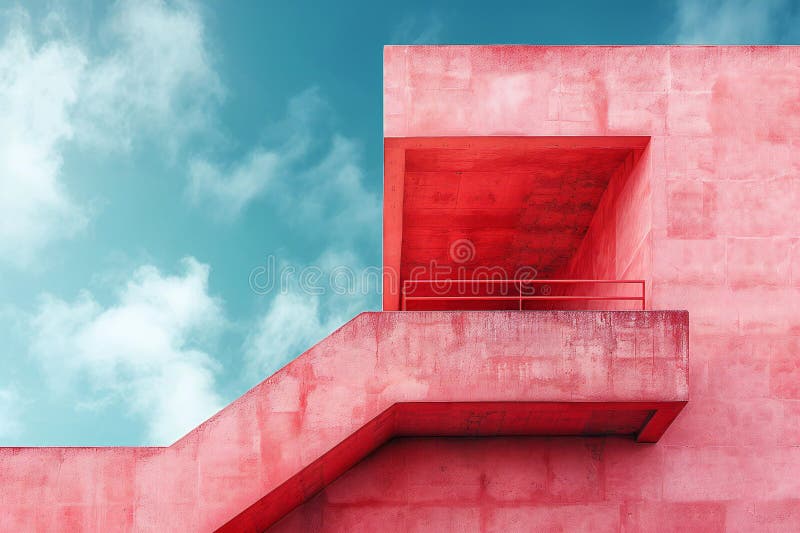 Beautiful Light Pink Building on the Sky, High Quality, High Resolution ...