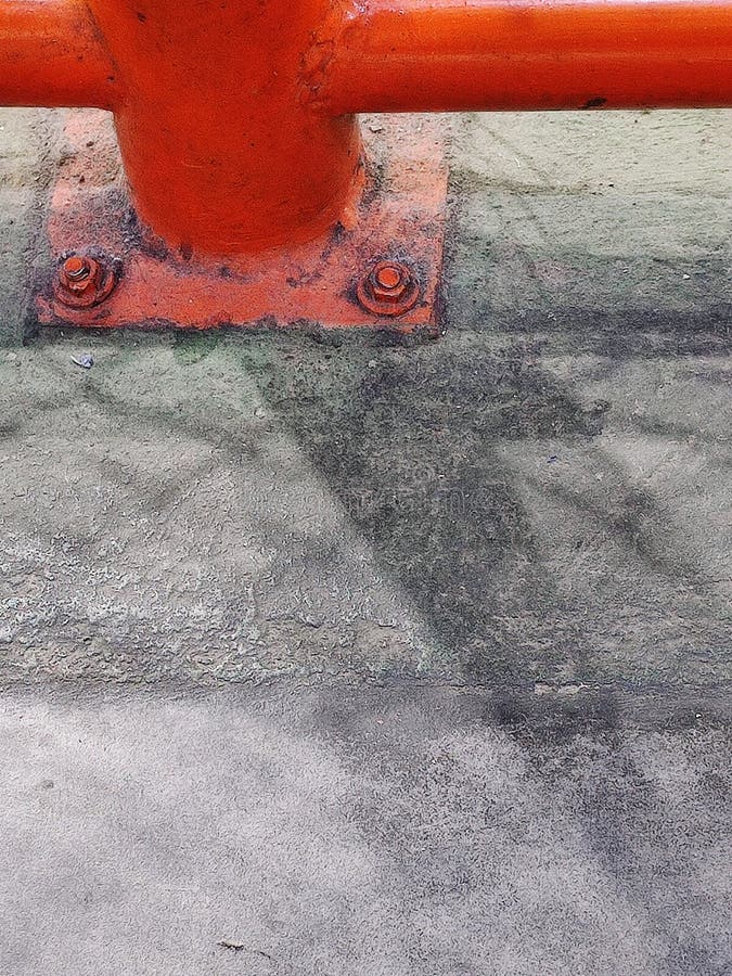 Beautiful Light and Shadow of a Metal Stand Stock Photo - Image of ...