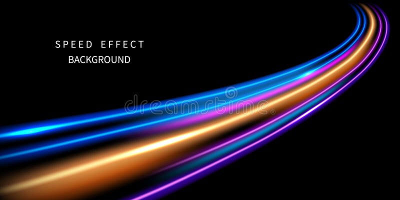 Beautiful Light Speed Line Background on Black Background Abstract ...