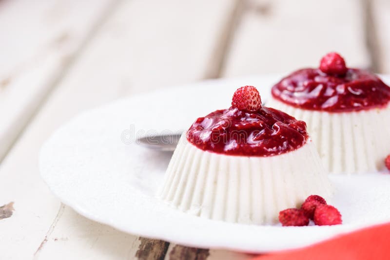 Beautiful Light Vanilla Dessert Stock Image - Image of beautiful, white ...