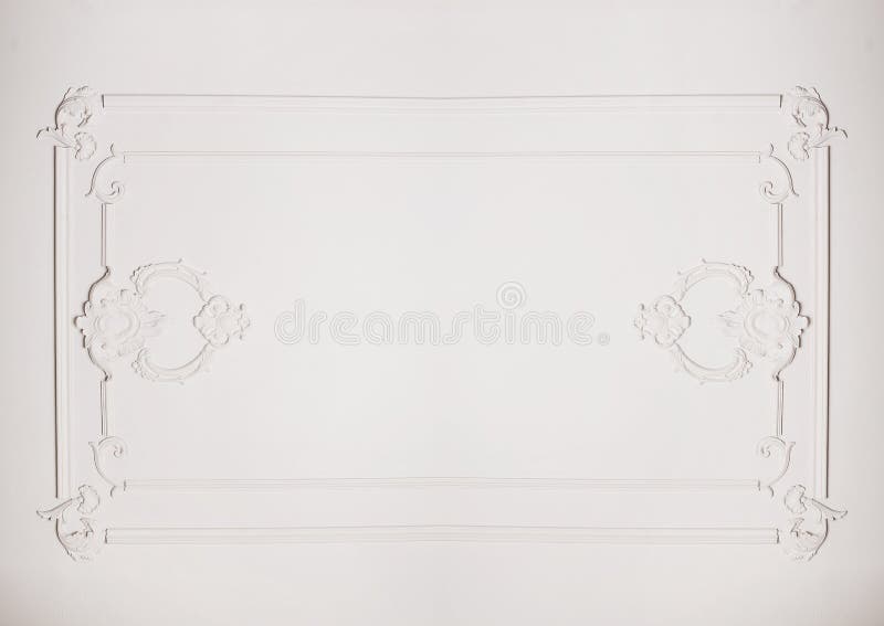 Beautiful Light Walls with Architectural Frame Stock Image - Image of ...