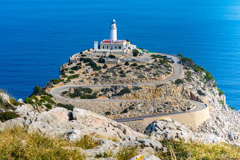 Beautiful Lighthouse on the Cliff of Cap Formentor in Mallorca, Spain ...
