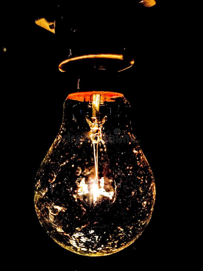 Beautiful Lighting Bulb!!!! the Beauty of Amazing Night!!!! Stock Photo ...