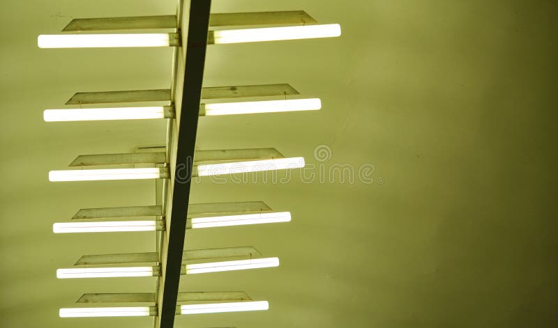 Beautiful Lighting on the Ceiling in the Subway General Plan Color ...