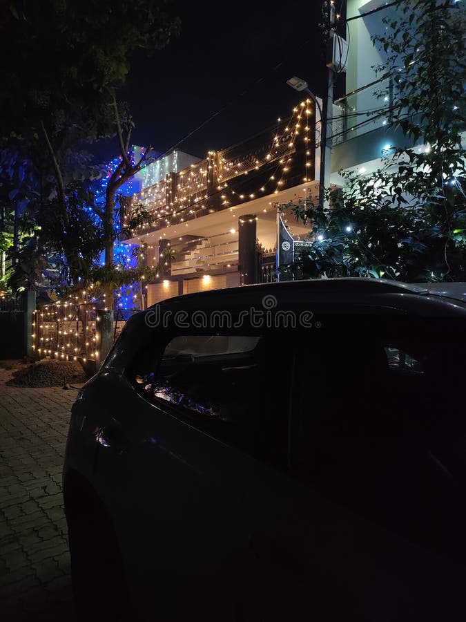 Beautiful Lighting on Diwali Night in India Stock Image - Image of ...