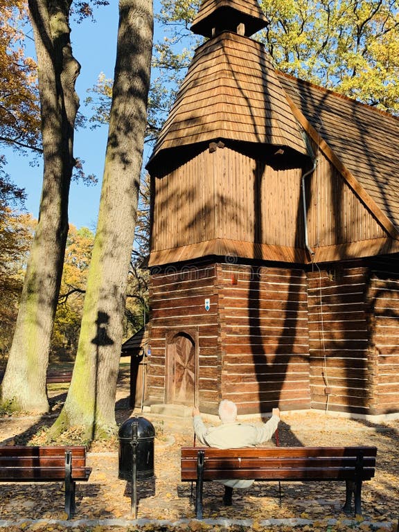 Beautiful Lightning in Trees in Fall Time Stock Photo - Image of ...