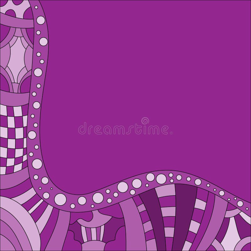 Beautiful Lilac Background with Abstract Shapes Stock Vector ...