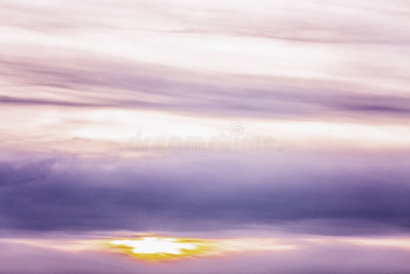 Beautiful Lilac Sunset on the Sky, Background. Space for Text Stock ...