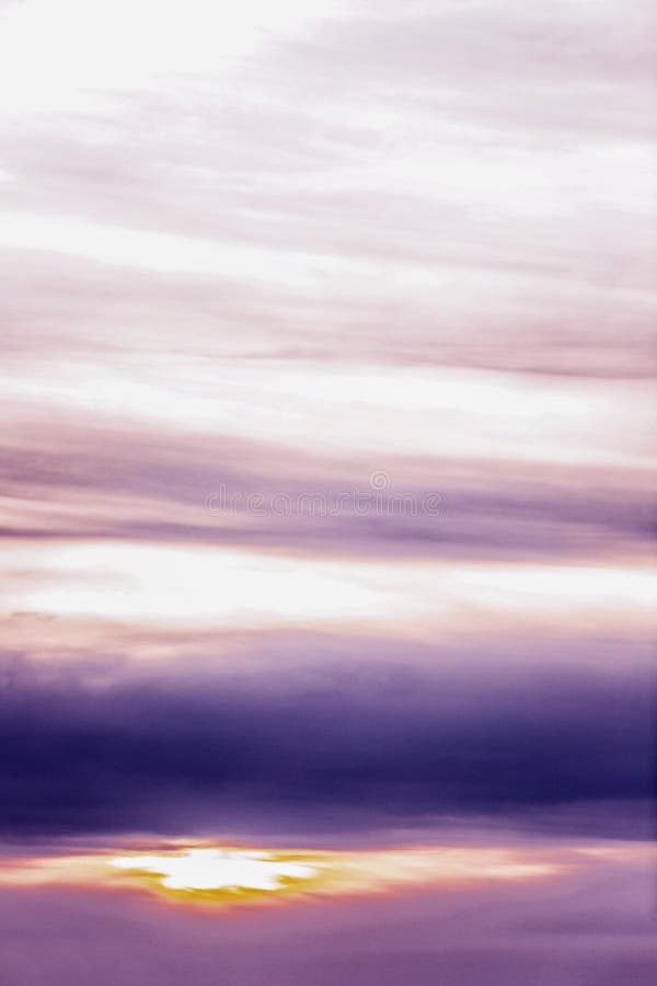 Beautiful Lilac Sunset on the Sky, Background. Space for Text Stock ...