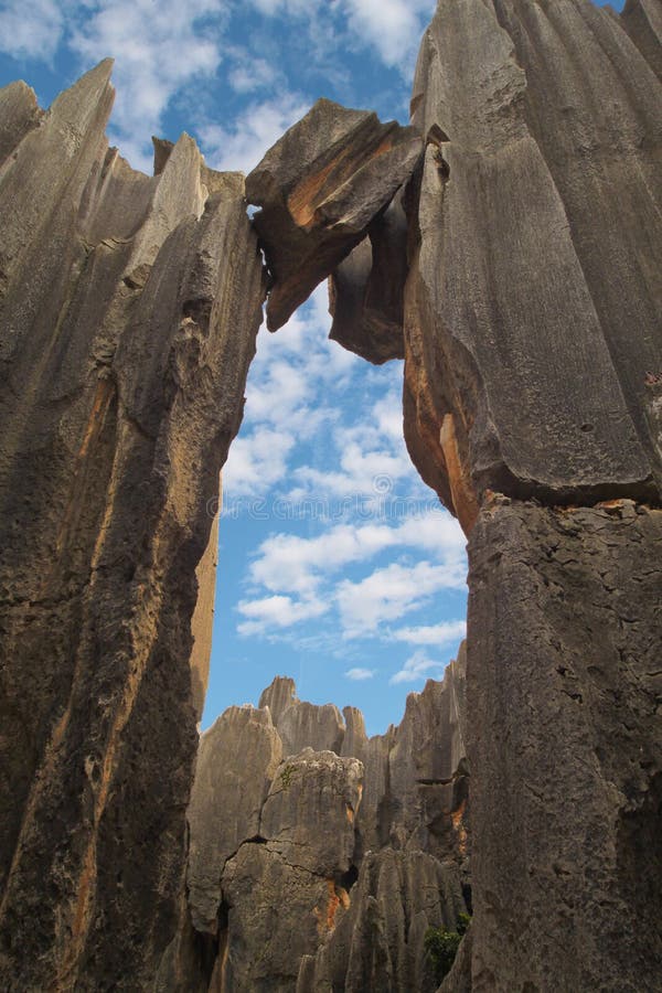Beautiful Limestone Formation at Kunming Shilin Stock Image - Image of ...