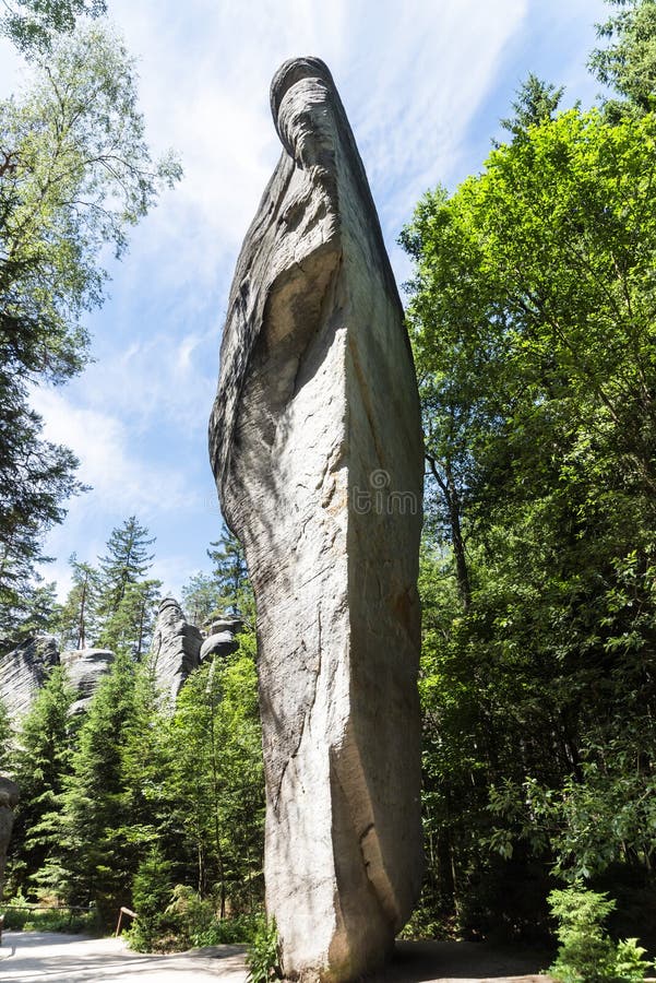 Beautiful Limestone Rocks in Adrspach, Czech Republic Stock Photo ...