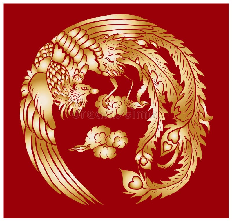 Gold Pheonix Stock Illustrations – 22 Gold Pheonix Stock Illustrations ...