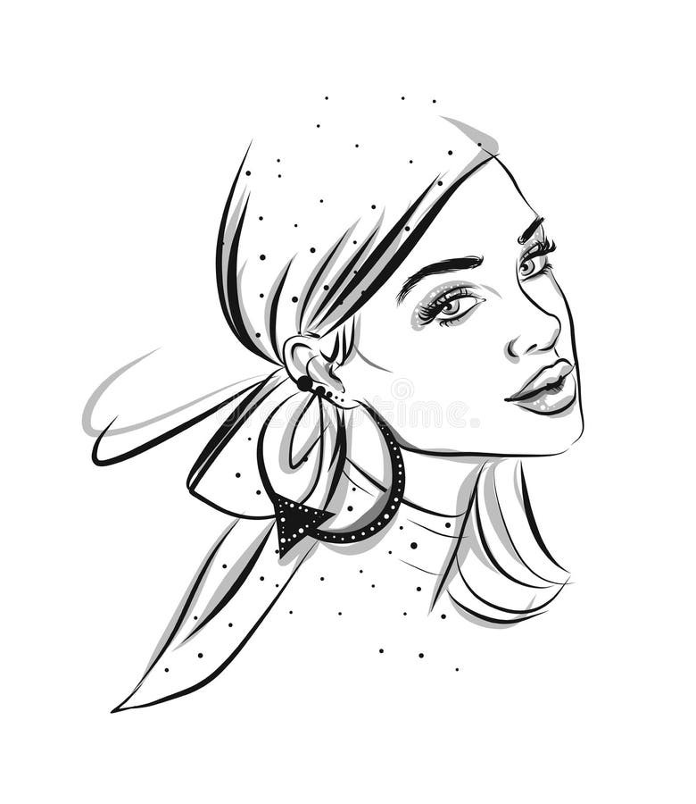 Bandana Line Art Stock Illustrations – 3,210 Bandana Line Art Stock ...