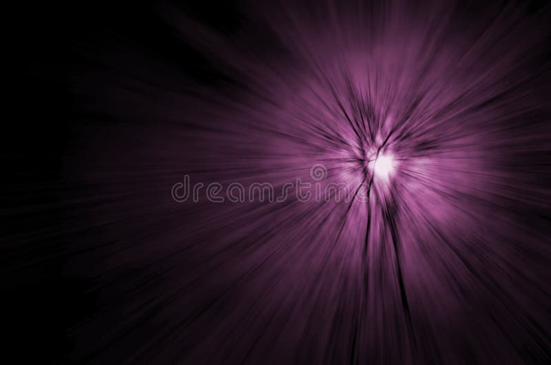 Beautiful Line Ray of Violet Light from White Center Stock Photo ...