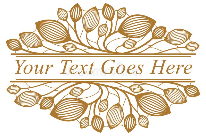 Beautiful Linear Floral Vector Design Isolated on White, Leaves and ...