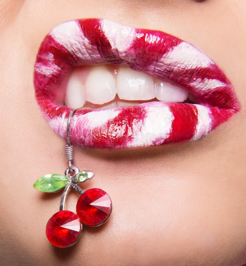 Beautiful lips stock image. Image of fashion, closeup - 31656319