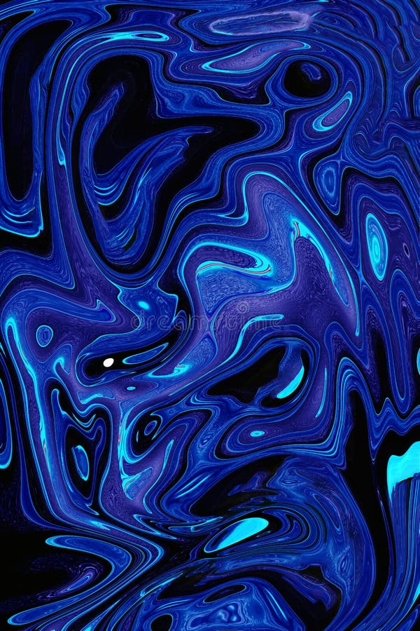 Beautiful Liquid Marble Blue Background. Abstract Liquid Fluid Effect ...