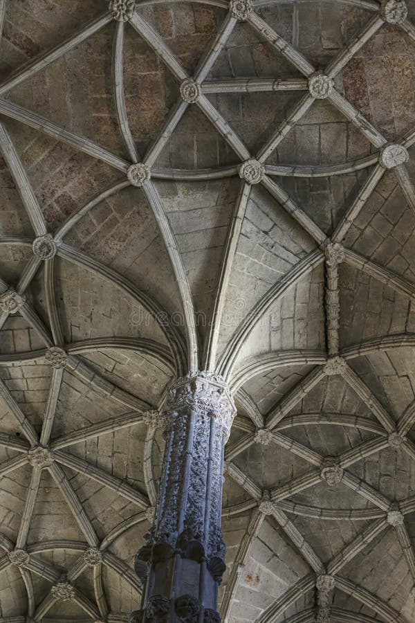 Jeronimos Monastery Ceiling Editorial Image - Image of interior ...