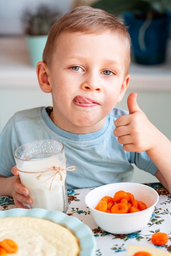 Little Boy Eating Pudding Stock Photos - Free & Royalty-Free Stock ...