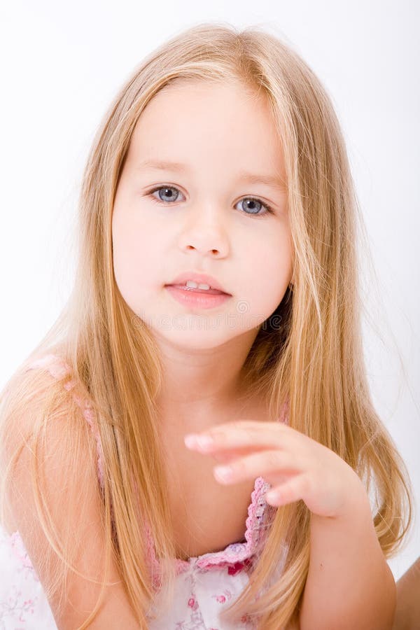 Beautiful little girl stock photo. Image of lovely, studio - 10188842