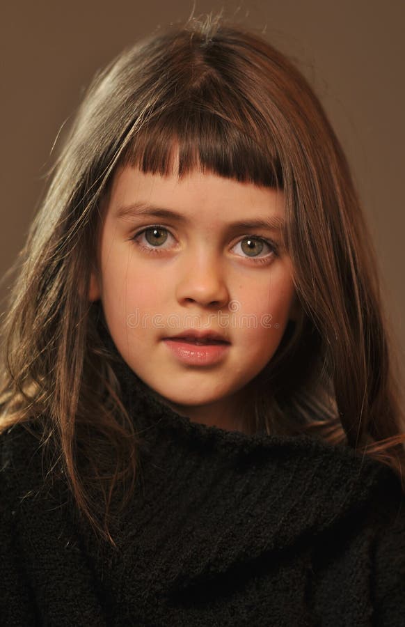 Beautiful little girl stock photo. Image of portrait - 12297242