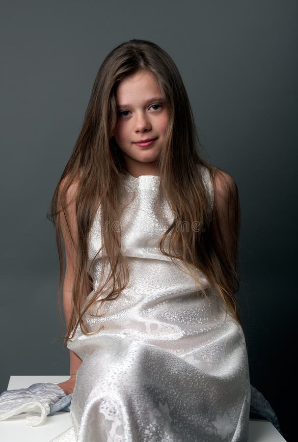 Dreaming little girl stock photo. Image of girl, beautiful - 19578082