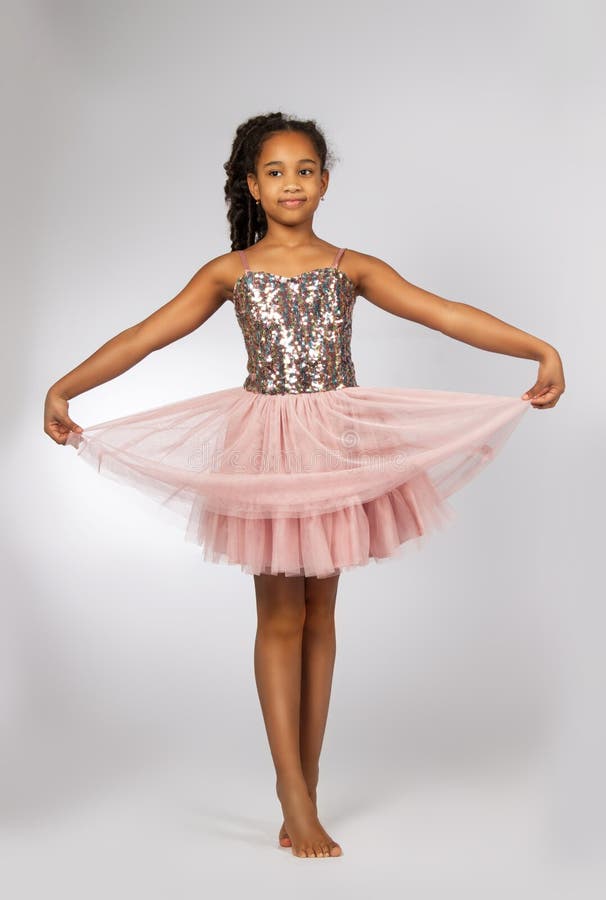 Image of Flexible Little Girl Doing Vertical Split Stock Photo - Image ...