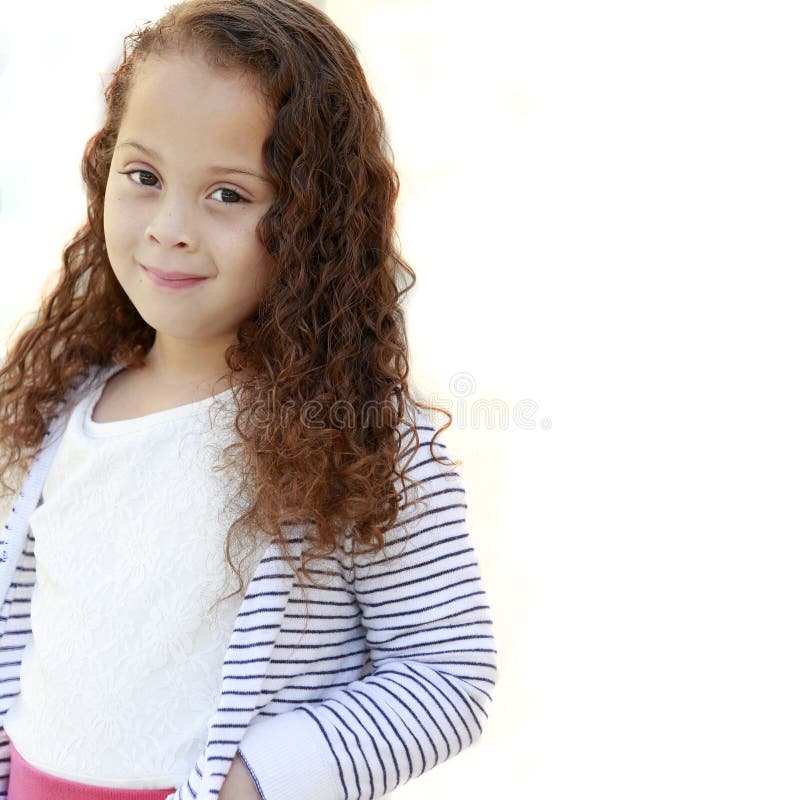 Beautiful little gitl stock image. Image of cute, head - 62167841