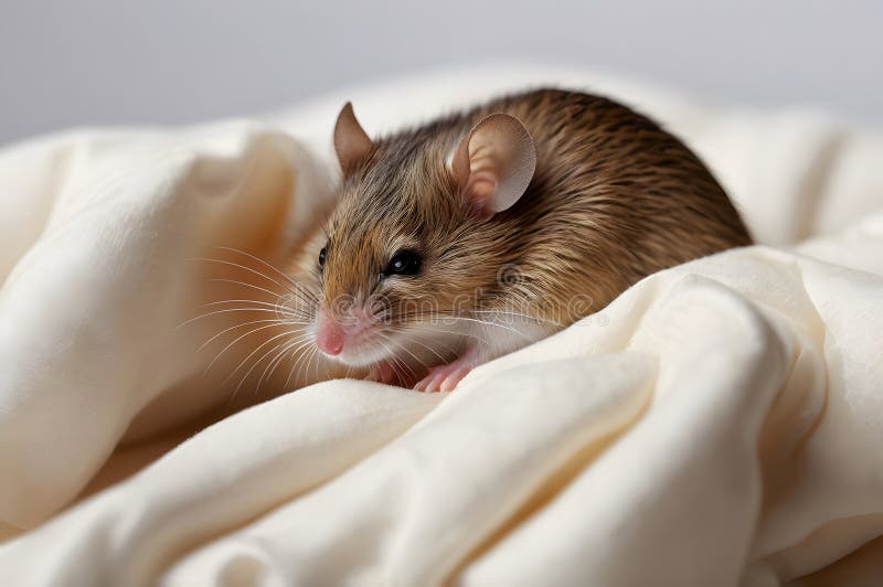 Mouse on a Plain Background Stock Illustration - Illustration of rodent ...