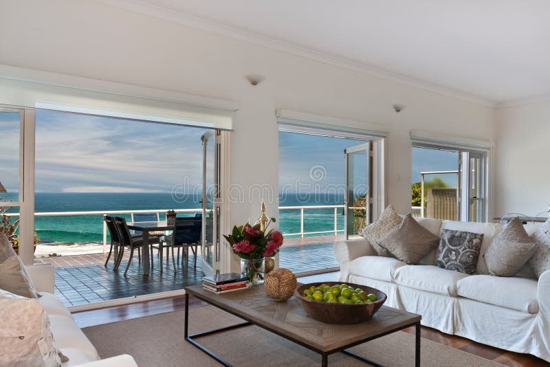 Beautiful Living room stock photo. Image of bright, dining - 76607388