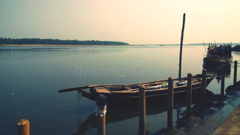 Beautiful Location Place Boat and River Stock Photo - Image of ...