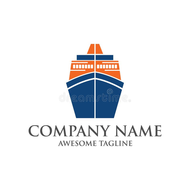 Modern Ship Transportation Logo Stock Vector - Illustration of marine ...