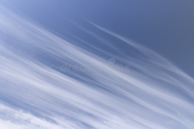 Beautiful Long Cirrus Clouds in the Sky Stock Image - Image of fluffy ...