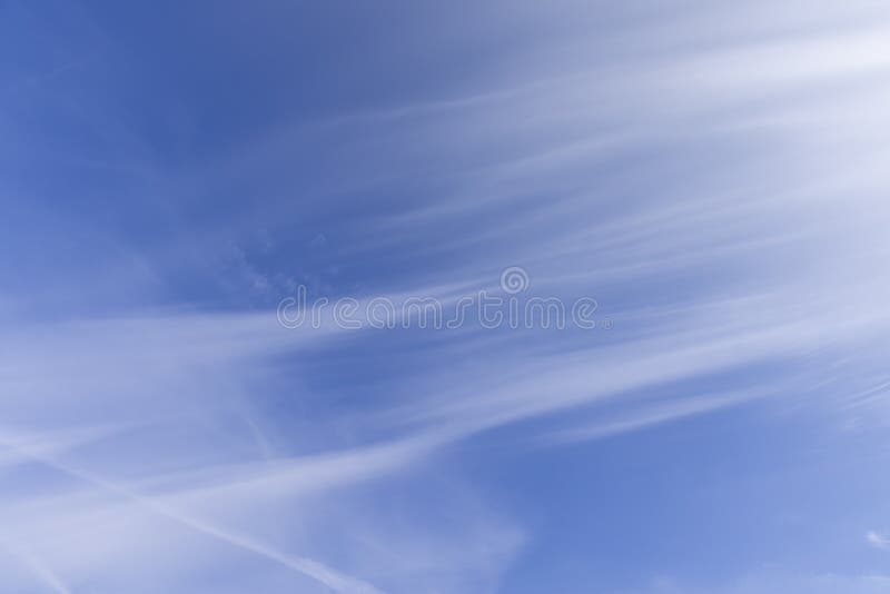 Beautiful Long Cirrus Clouds in the Sky Stock Image - Image of heaven ...