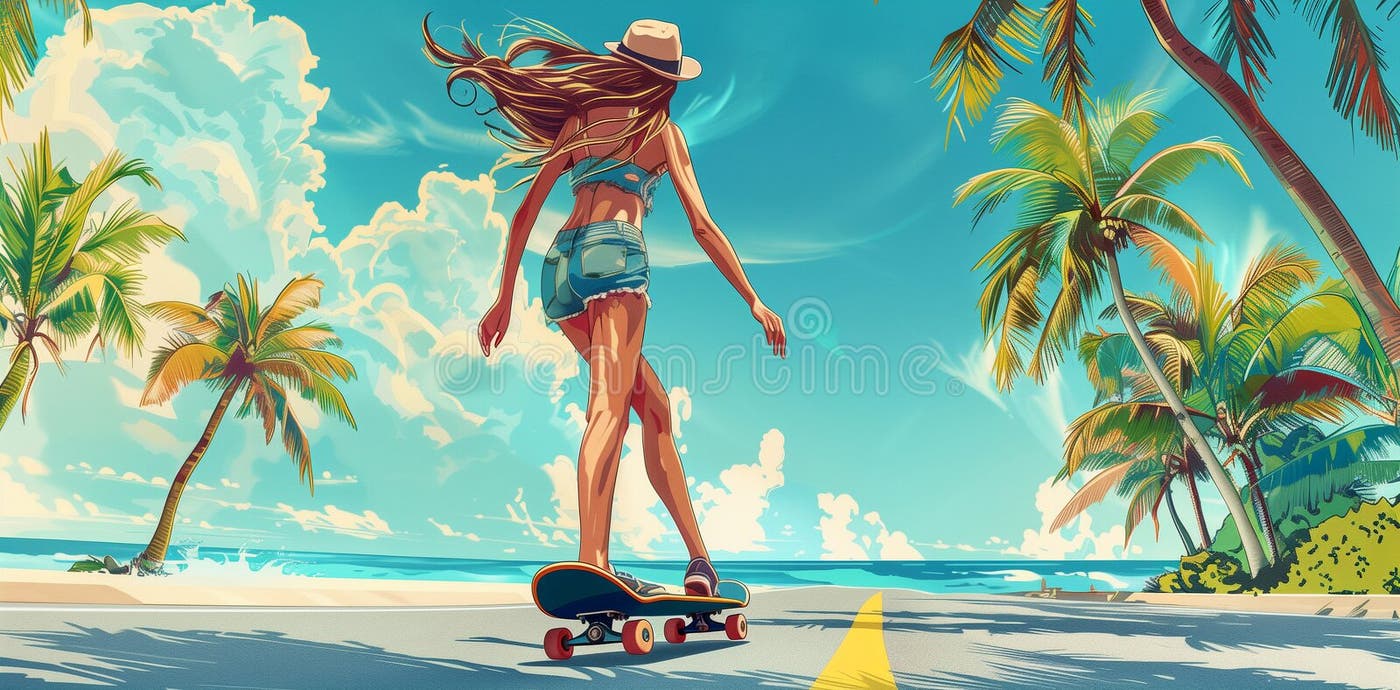 Sexy Sun Tanning Girl Stock Illustrations 150 Sexy Sun Tanning Girl