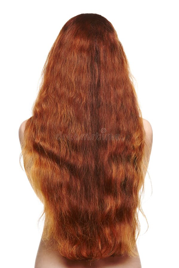 Beautiful Long Red Hair Woman Stock Image - Image of beautiful ...